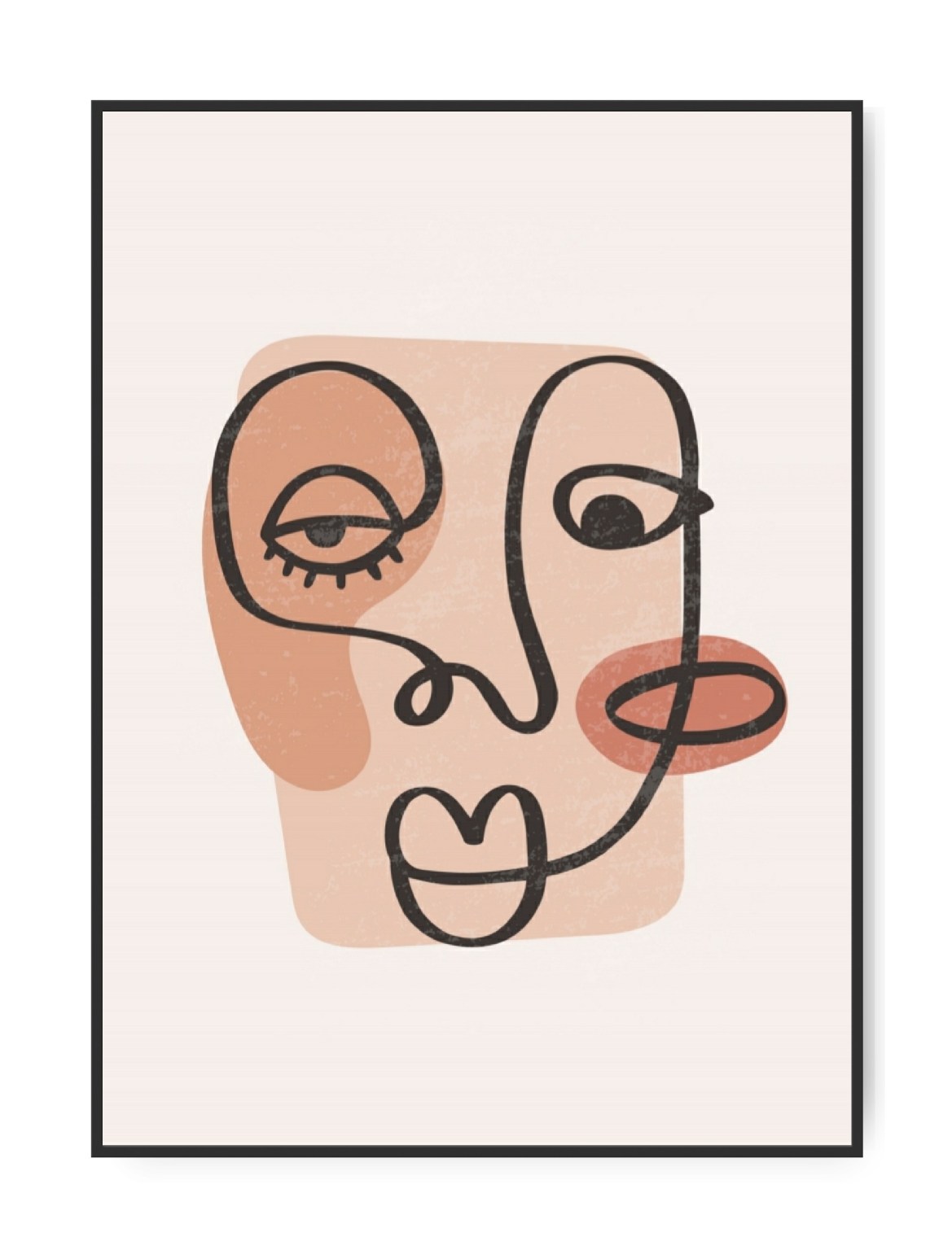 Perfect Black lines, A4 plakat - Plakater - Ideal poster