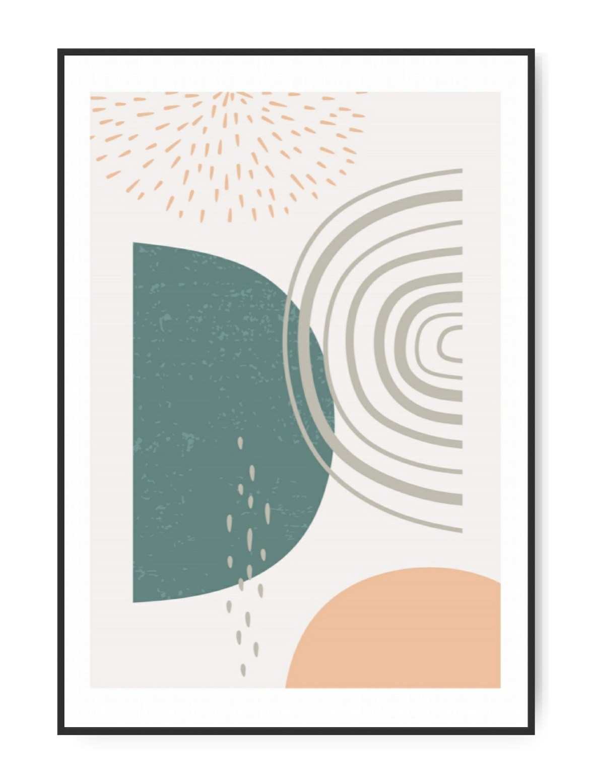 Perfect Black lines, A4 plakat - Plakater - Ideal poster