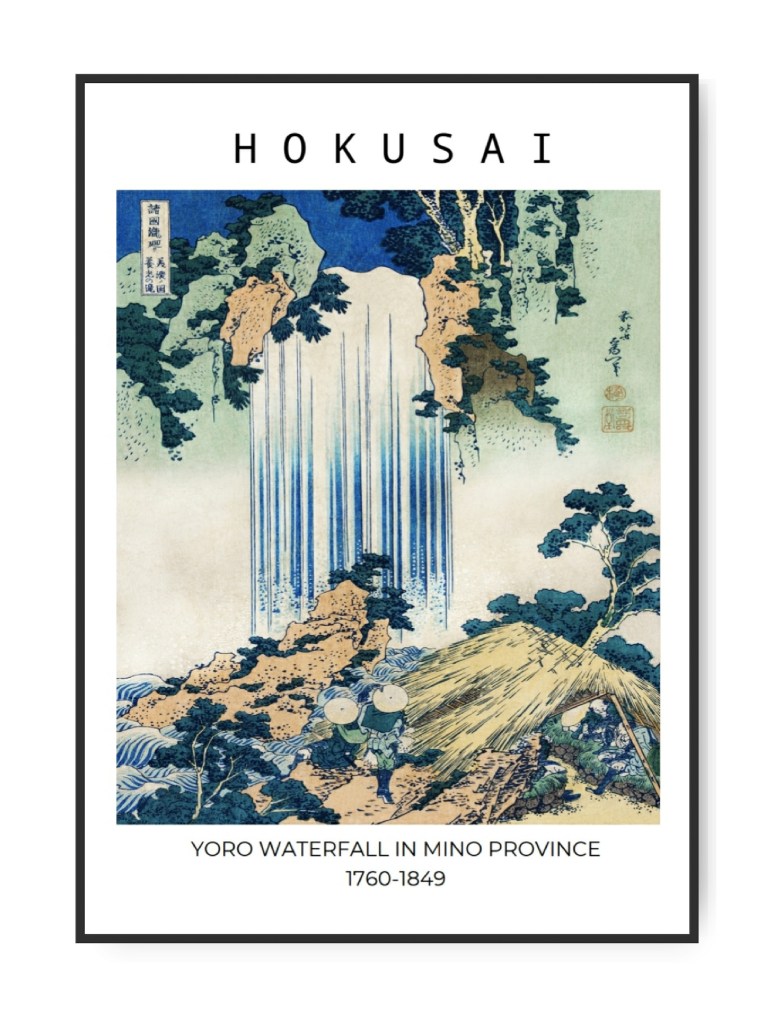 Three blue lines - 50x70 cm plakat - Plakater - Ideal poster