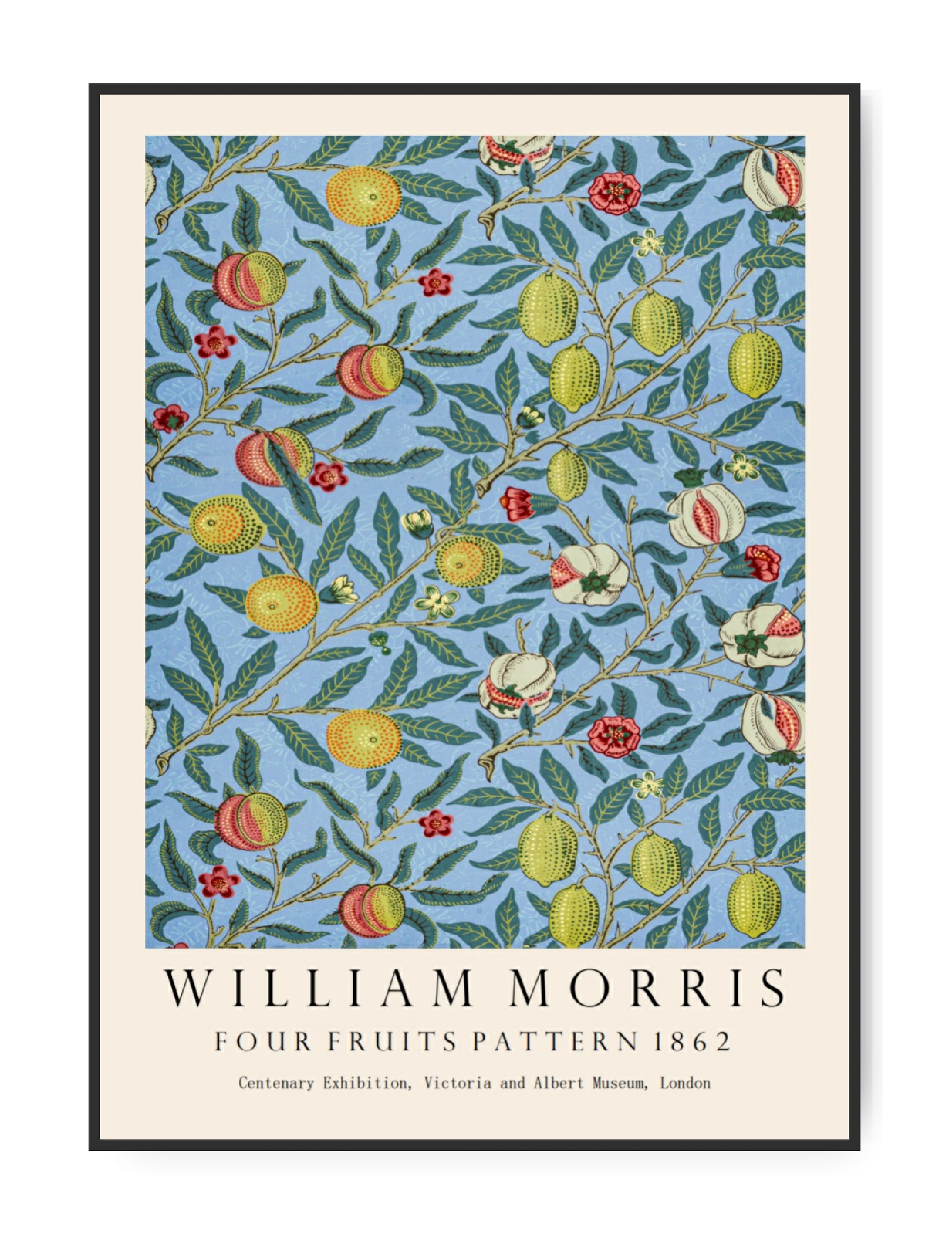 William Morris, Four fruits Pattern, A3 plakat - IDEAL POSTER