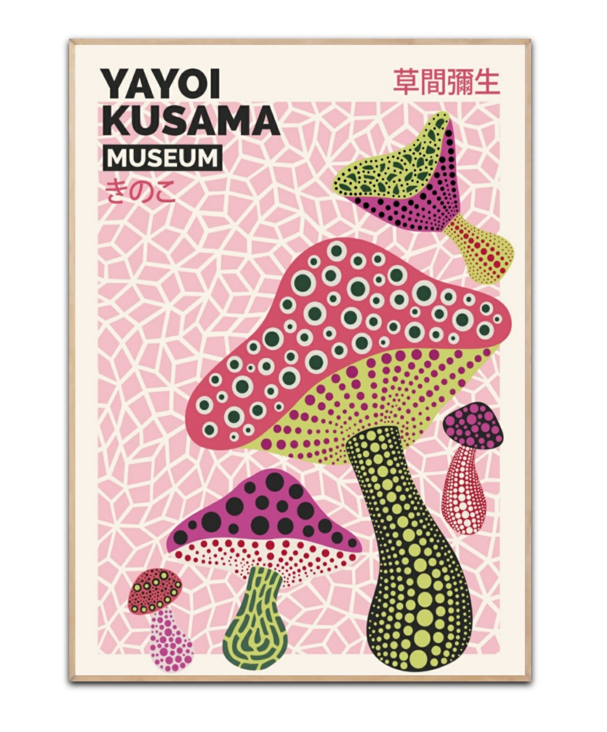 Mushrooms Yay oi Kus ama, - 50x70 cm plakat - Plakater - Ideal poster