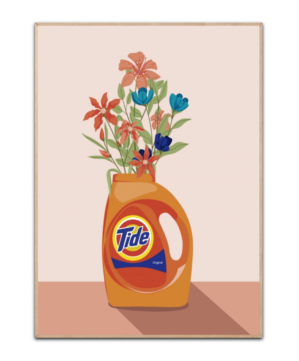 Tide Flower wash, A3 plakat - Ideal poster