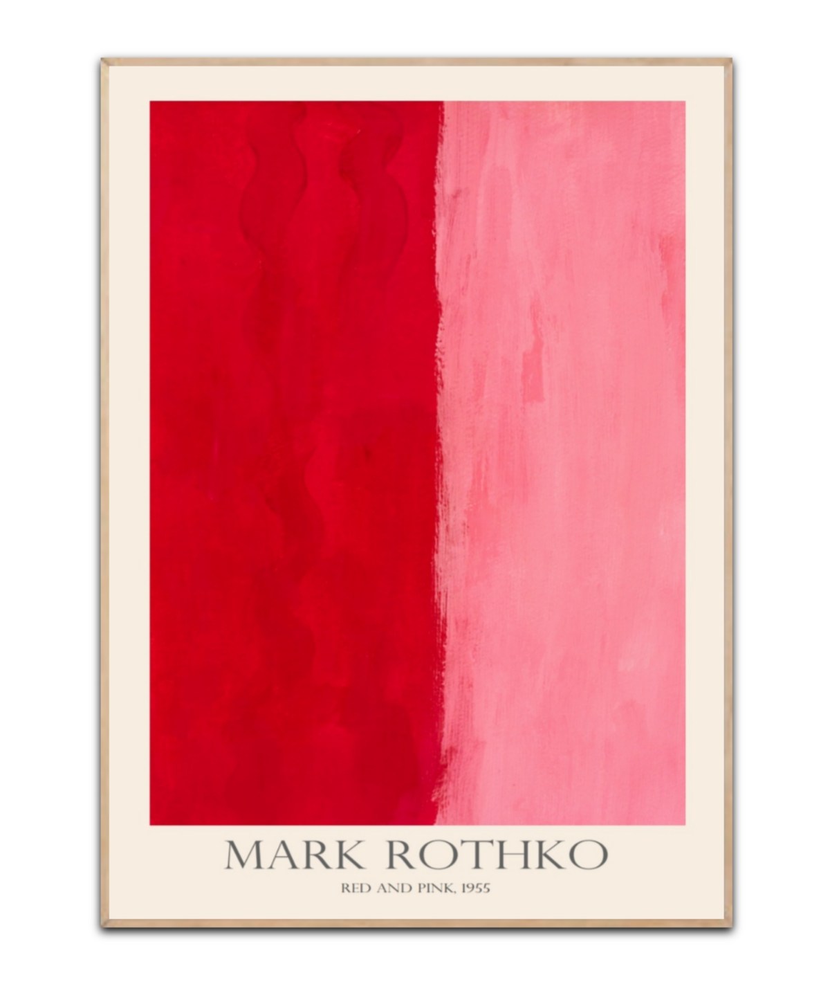 Mark Rothko red and pink, 50x70 cm plakat - Ideal poster
