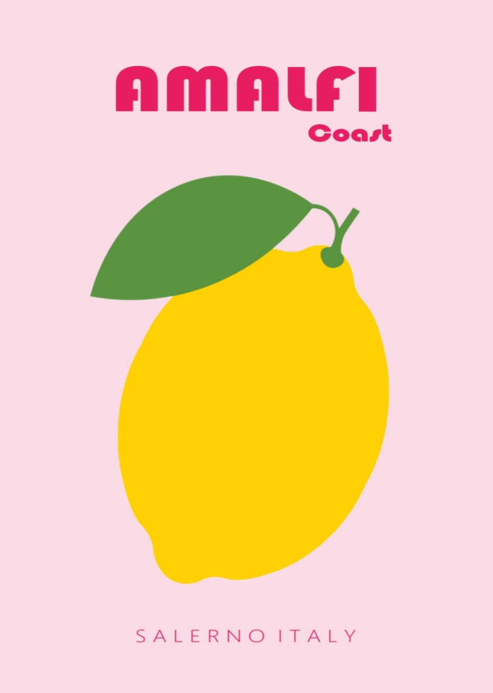 Amalfi Coast - Lemon, 50x70 plakat - Plakater - Ideal poster