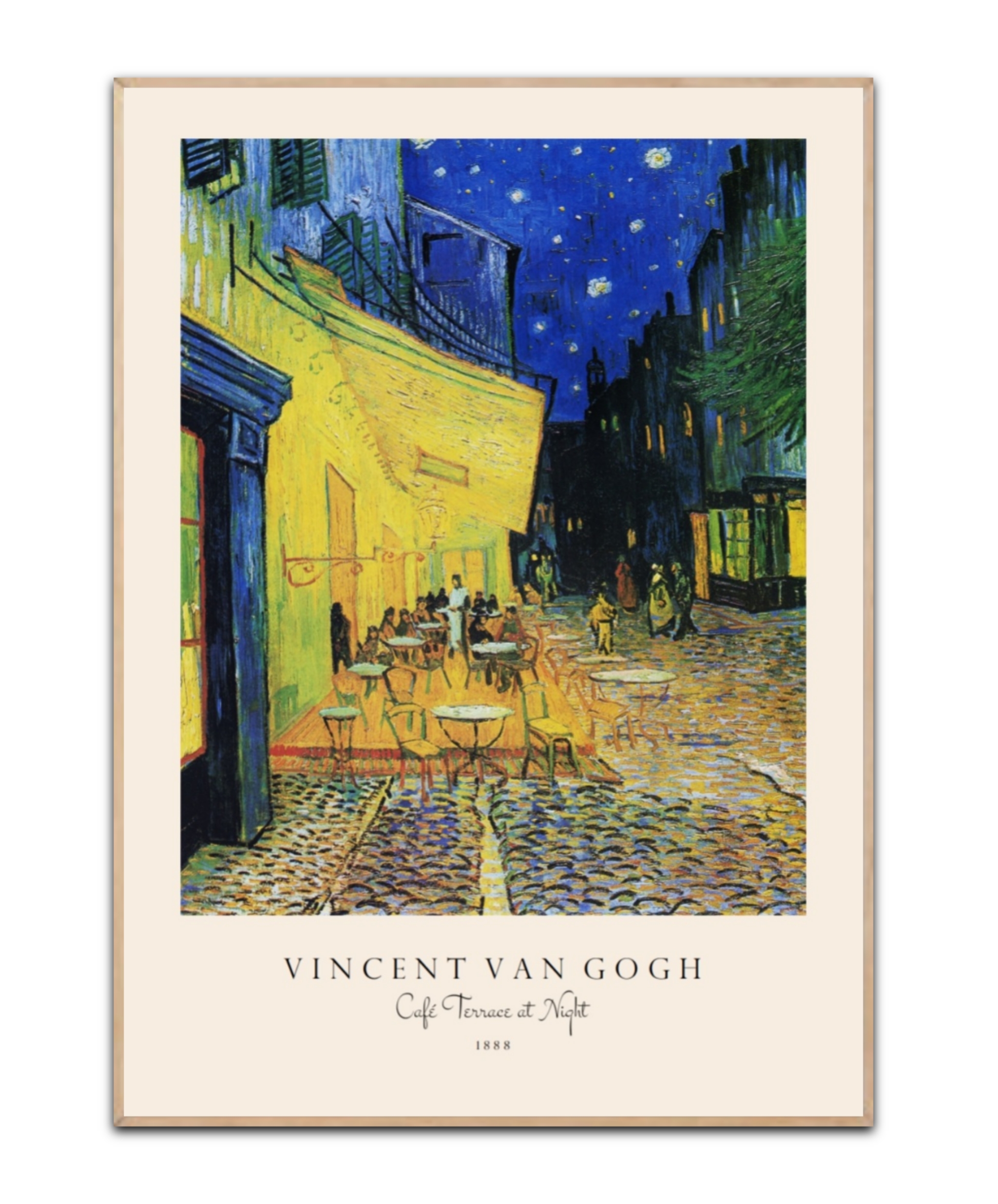 Vincent Van Gogh - Café Terrace At Night, 50x70 cm plakat - Ideal poster