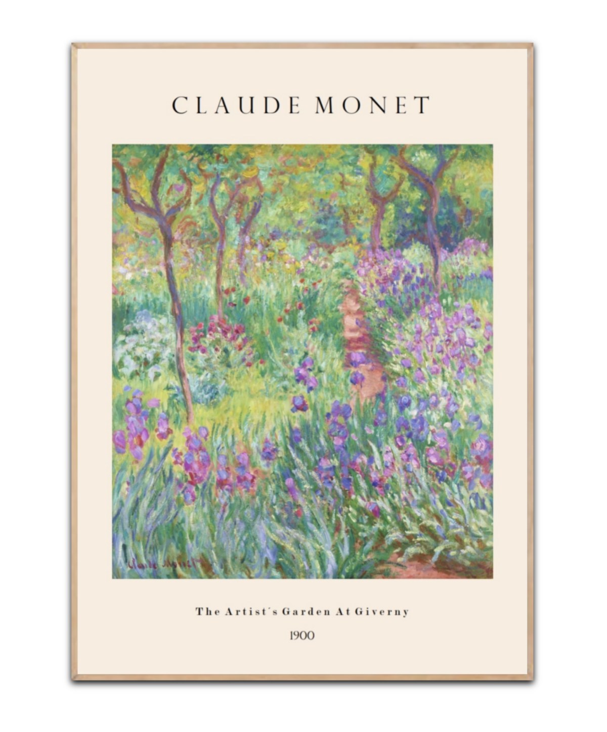 Claude Monet - The Artist´s Garden at Giverny, A3 plakat - Plakater ...