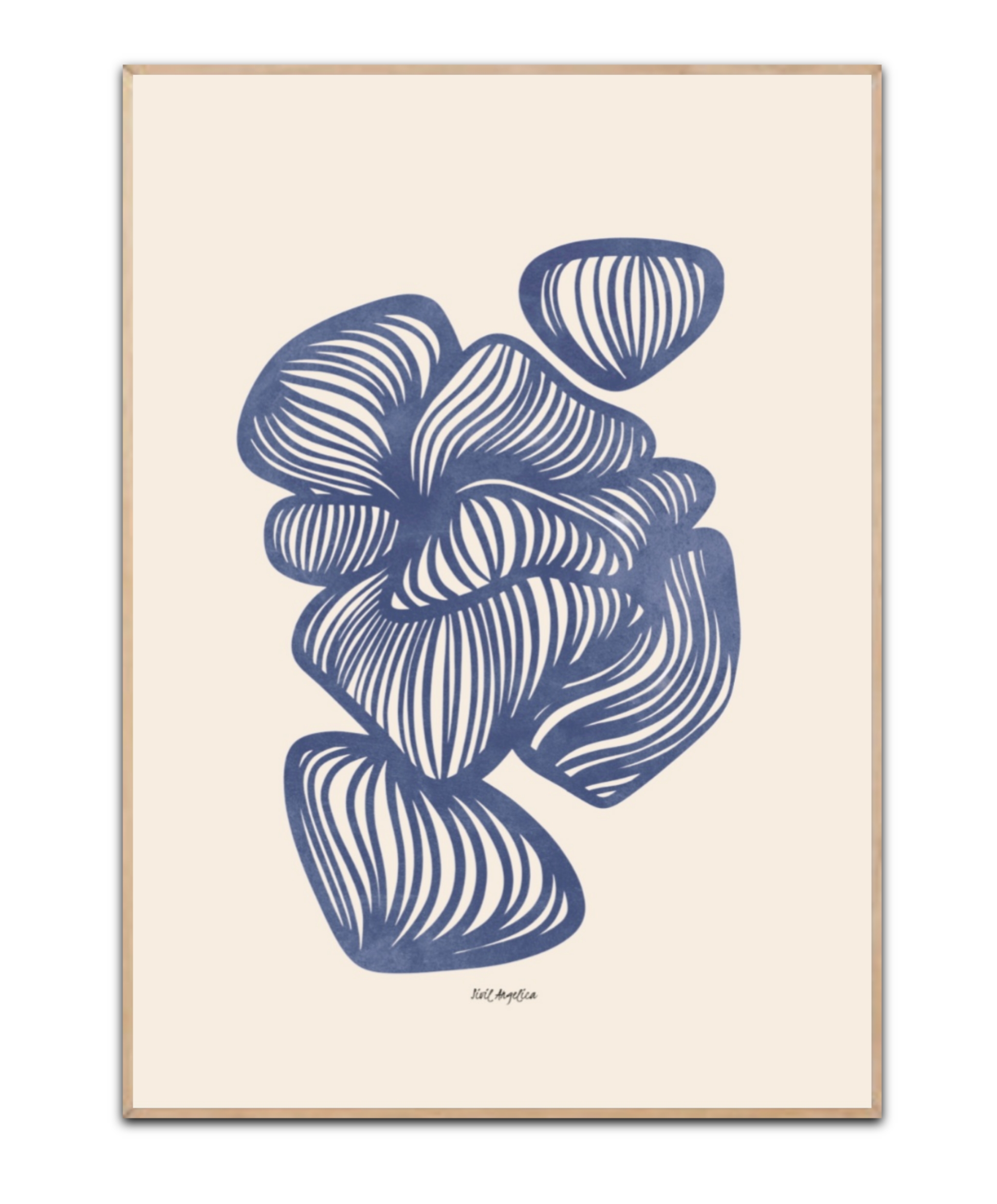 Papercut 2 - Sivil Angelica, 50x70 cm plakat - Ideal poster