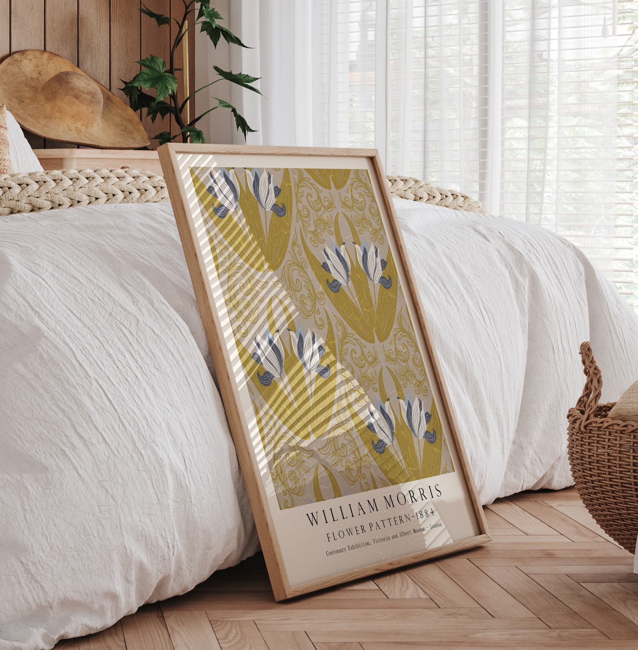 William Morris - Flower Pattern, 50x70 cm Plakat - Ideal poster