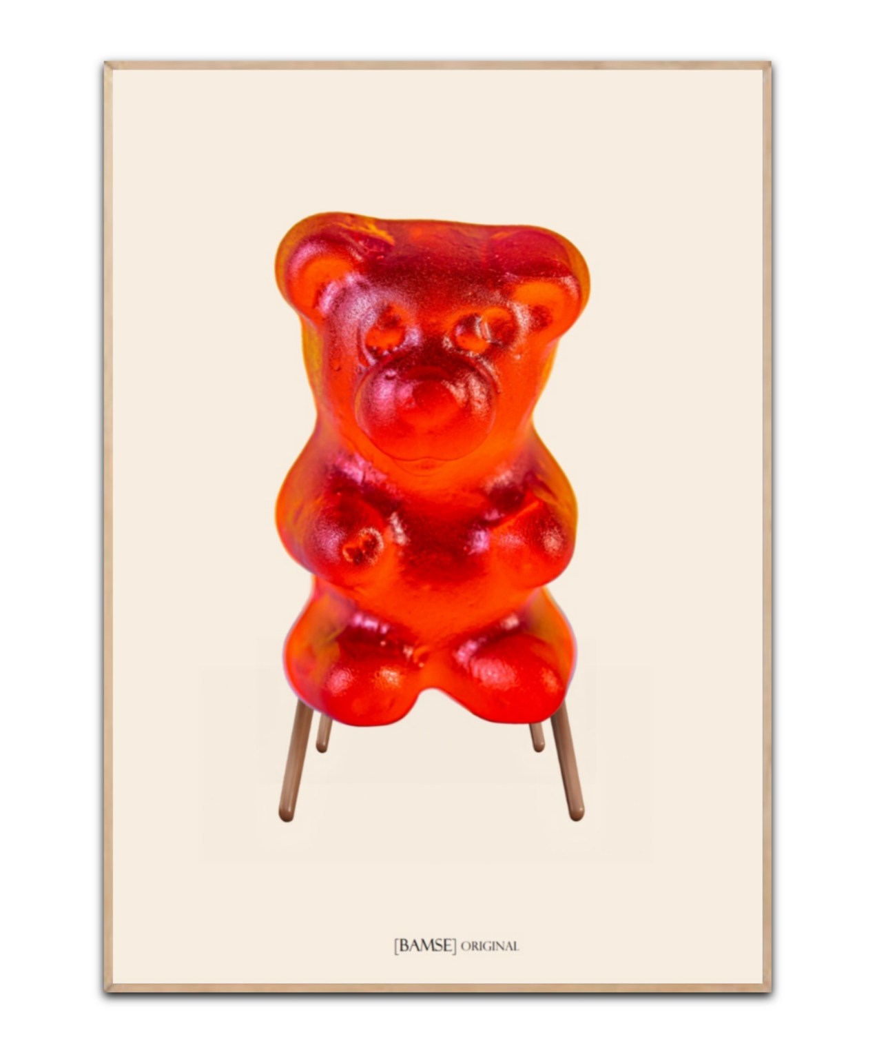 Bamsen, 50x70 cm plakat - Limited Edition - Ideal poster