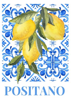 Positano lemon - Str. A4 - Plakater - Ideal poster
