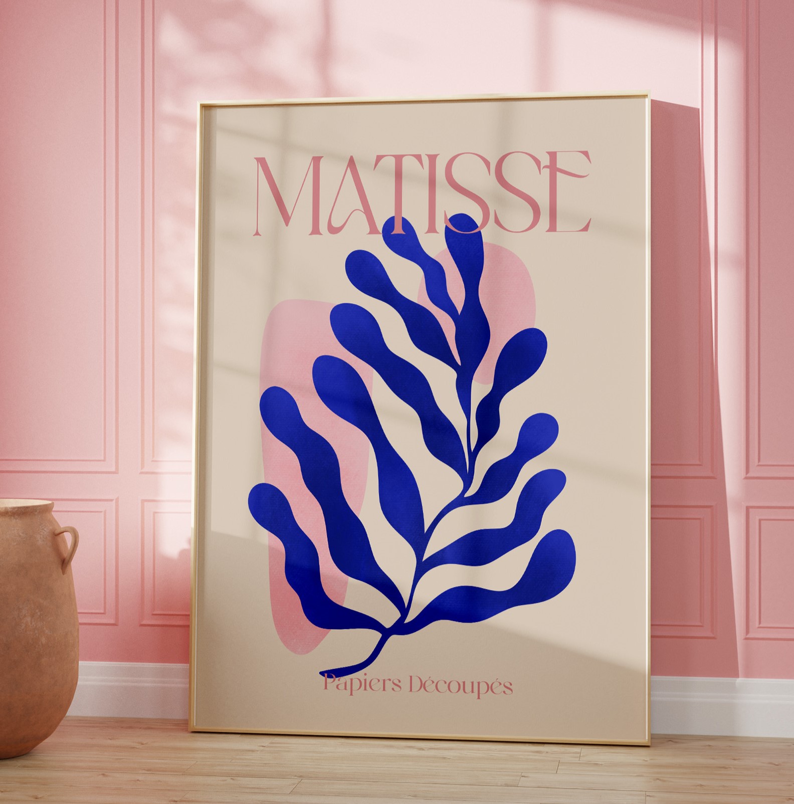 Matisse blå/rose plakat - 70x100 cm plakat - Plakater - Ideal poster
